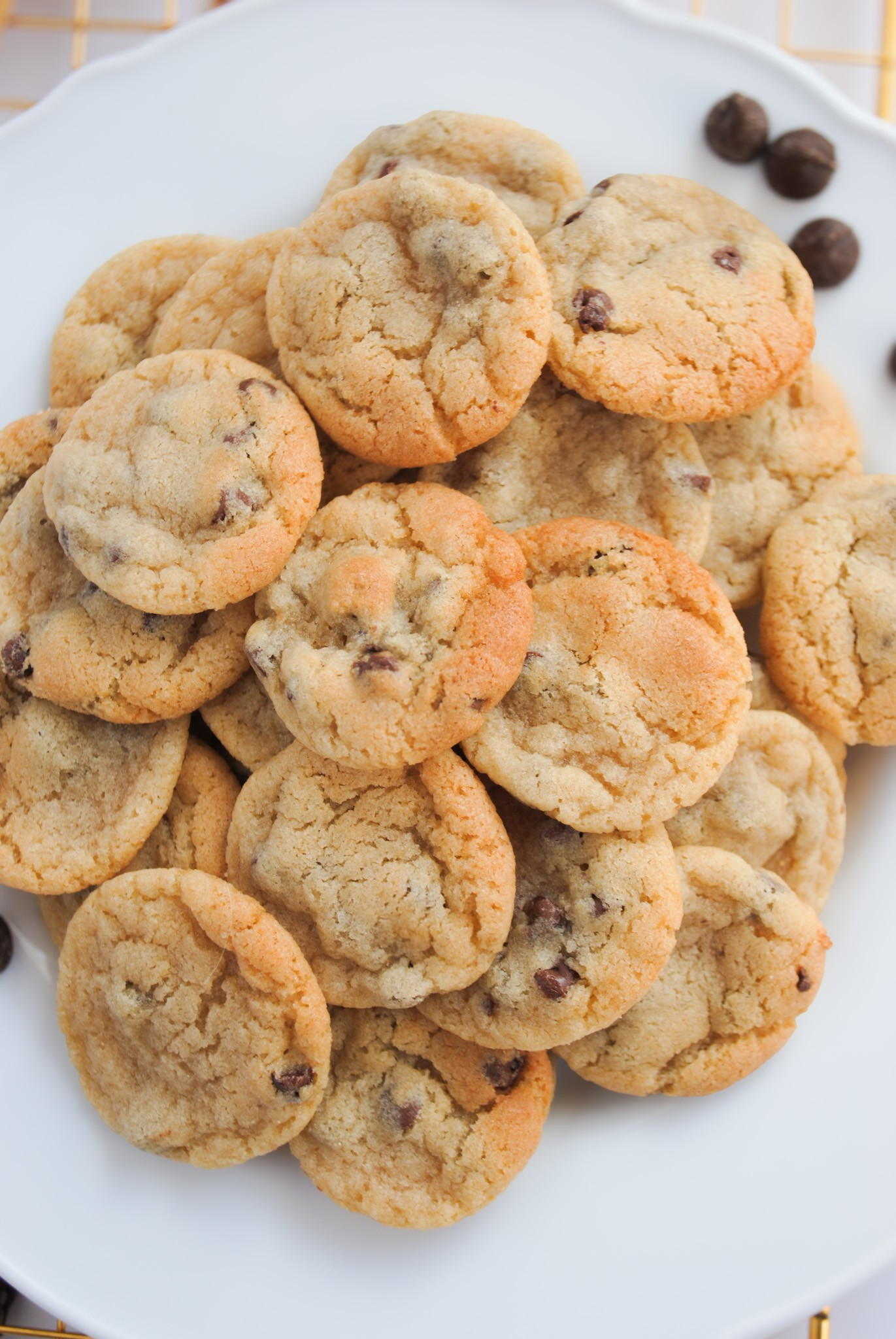 Mini Chocolate Chip Cookies - Maegan Kay Bakes